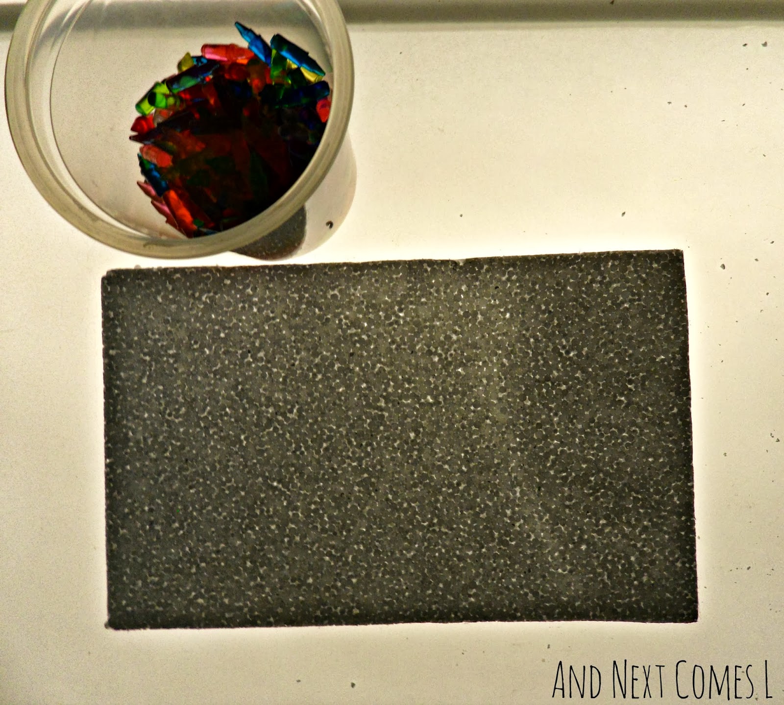 DIY Light Bright Using Styrofoam | And Next Comes L - Hyperlexia Resources