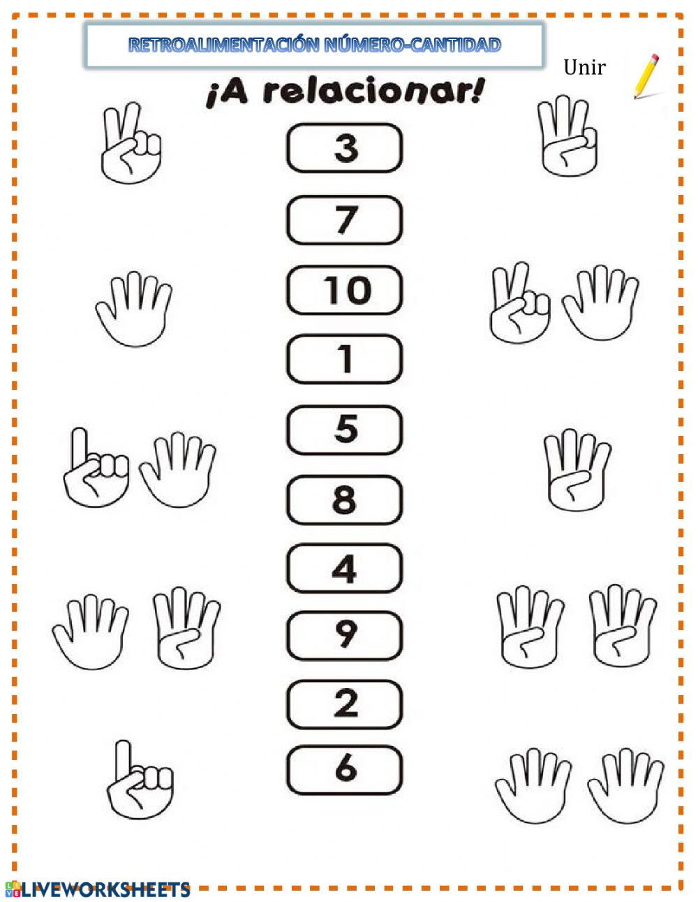 Me gusta mi clase de infantil: Relación cantidad y número Me gusta mi clase de infantil: Relación cantidad y número