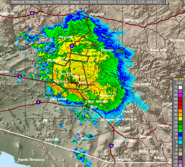 MADWEATHER: Early Morning MCS Over Phoenix Metro