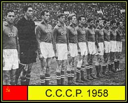 Football teams shirt and kits fan: Soviet Union 1958 World Cup kits