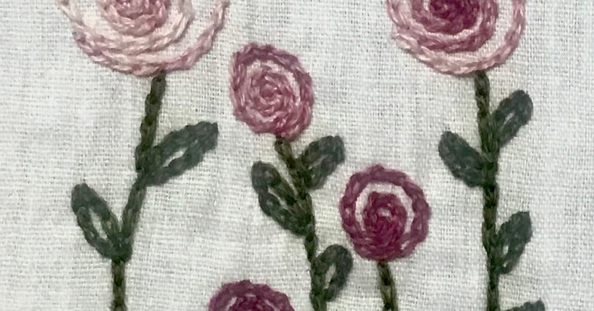 MY CRAFT WORKS: Embroidery design - Chain Stitch Flower