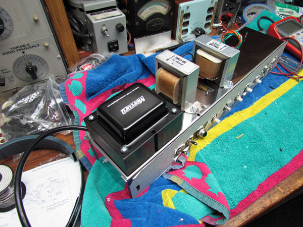 Chassis Wiring is Complete on the 5F4, 5E5, 5E7 Tweed Clone! Crawls ...