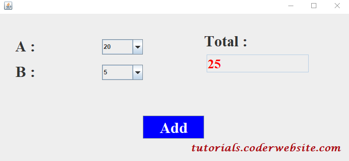 Java Swing | JComboBox with examples