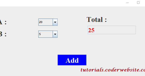Java Swing | JComboBox with examples