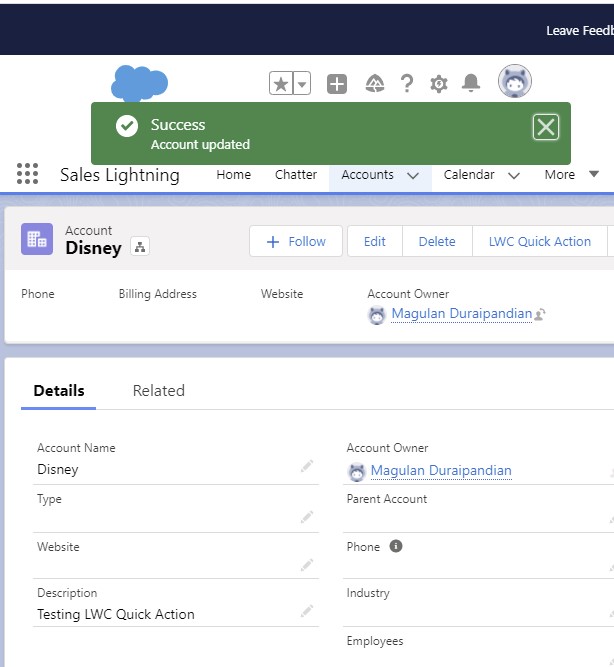 Using Lwc For Quick Action In Salesforce Infallibletechie