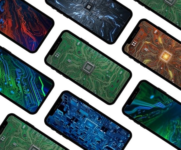 Circuit board phone wallpaper collection - Heroscreen