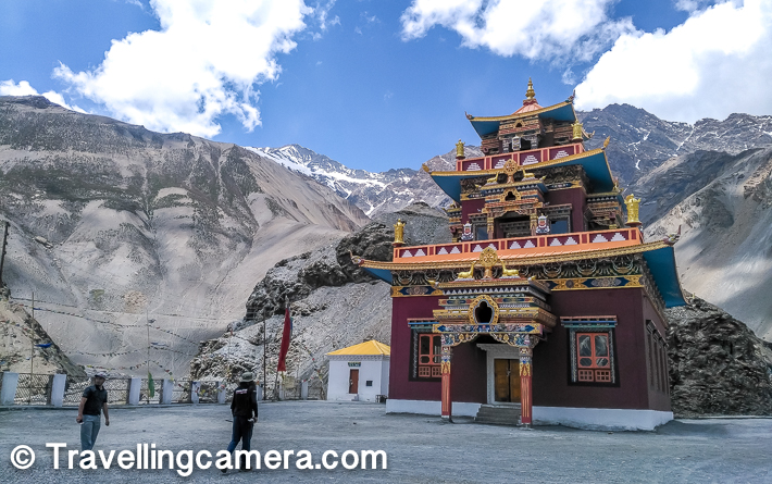 Gue Monastery - Beautifully located around huge mountains of Spiti Valley