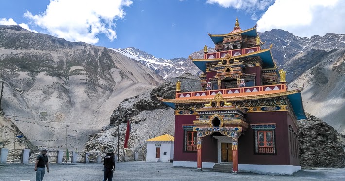 Gue Monastery - Beautifully located around huge mountains of Spiti Valley