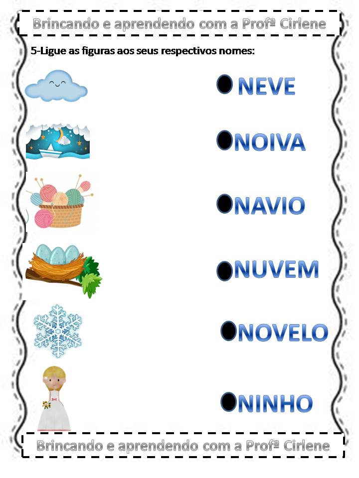 Aprendendo Com a Prof.Cirlene: ATIVIDADE LETRA N - INTERPRETAÇÃO DE TEXTO