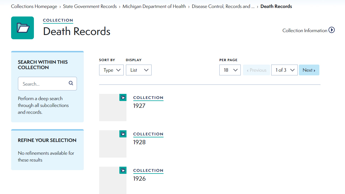 MICHIGAN FAMILY TRAILS : MICHIGAN DEATH RECORDS ONLINE–Where can you ...