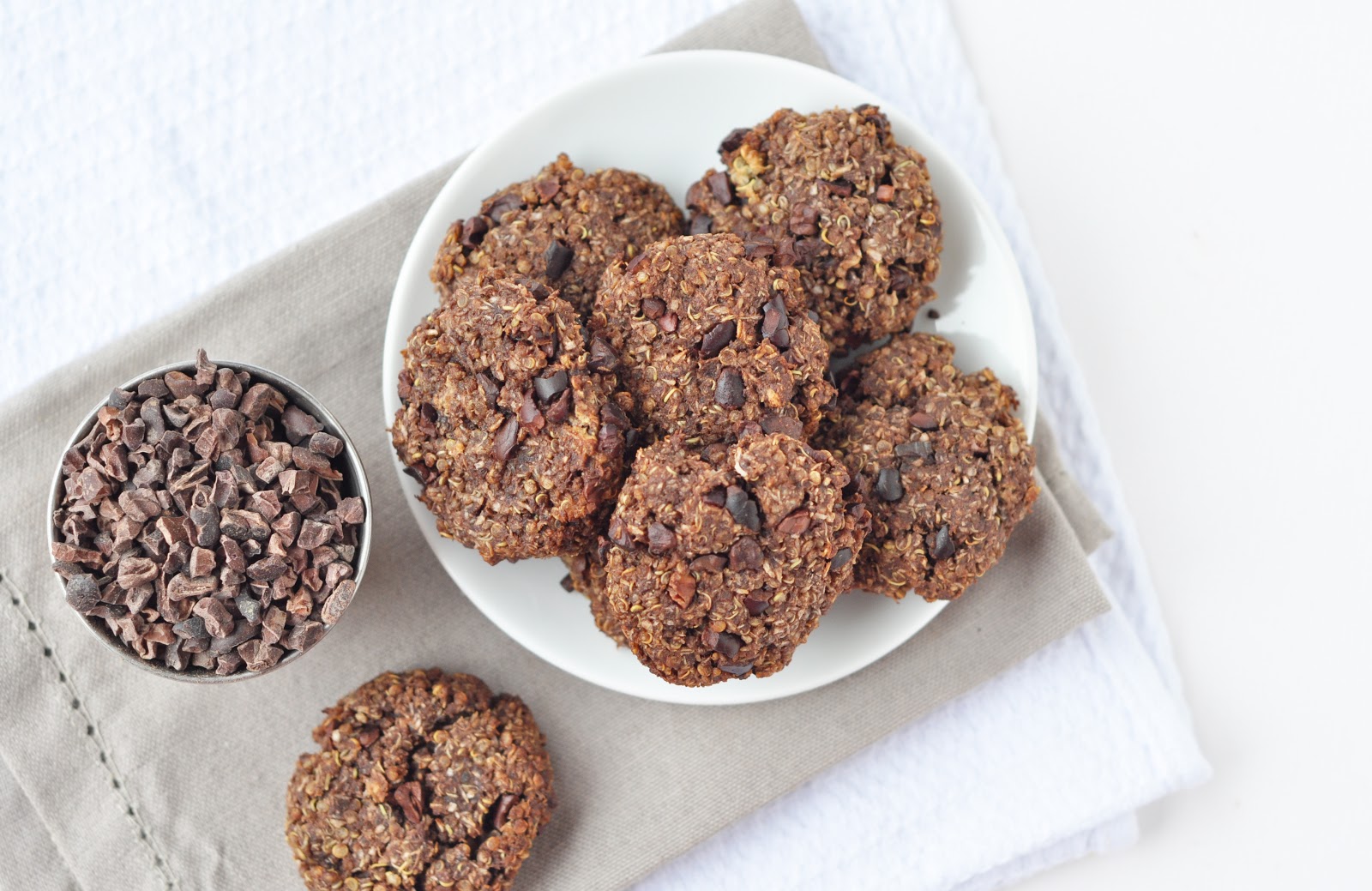 Chewy chocolate quinoa cookies | including cake