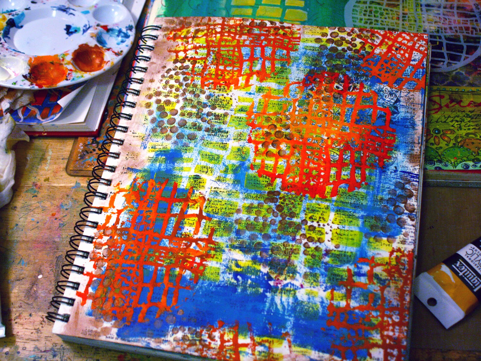 StencilGirl® Talk: Art Journal Pages with the October StencilGirl ...