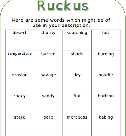 Year 3: English WB 11.05.20