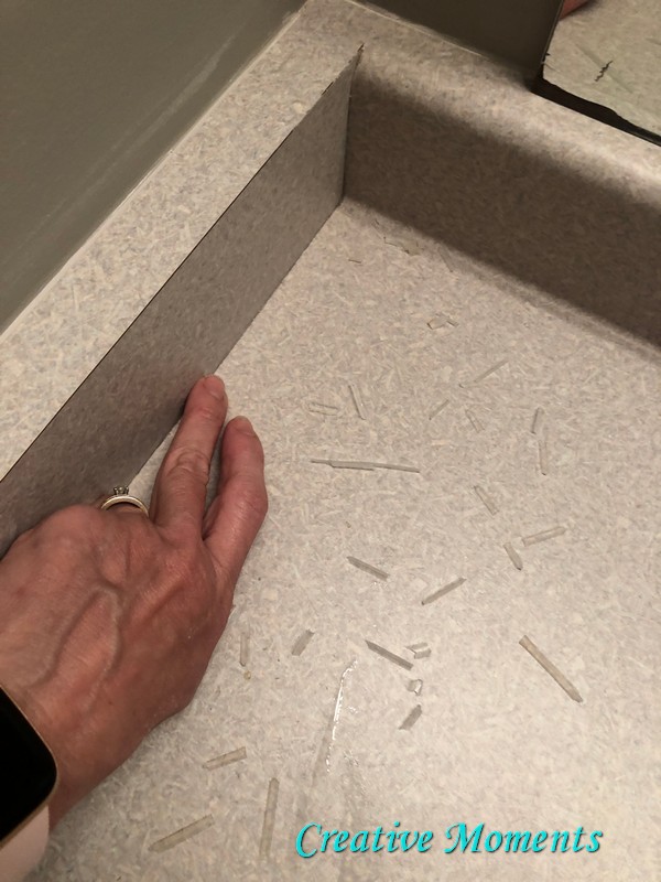 White Mica Rustoleum Countertop Transformation