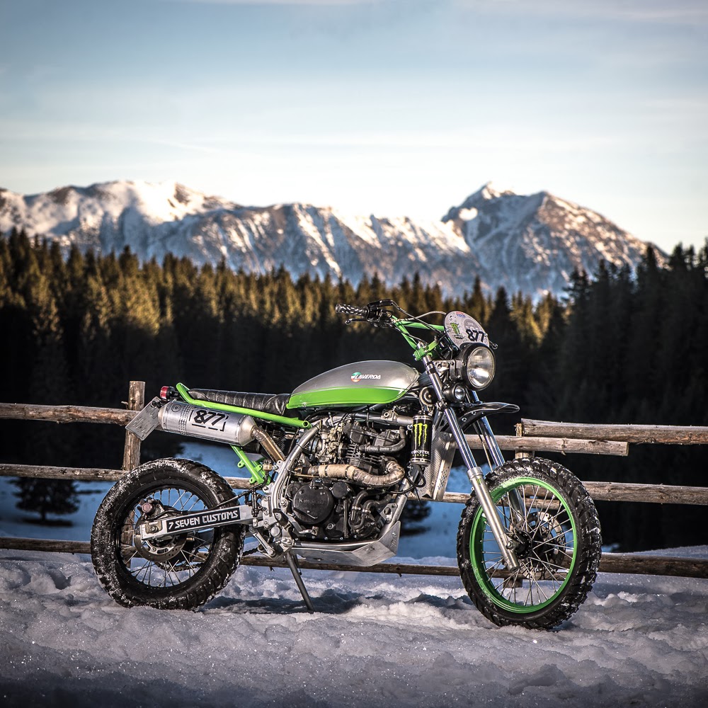Hell Kustom : Kawasaki KLR650 By 7Seven Custom