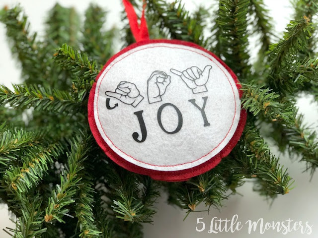 5 Little Monsters: ASL Christmas Crafts