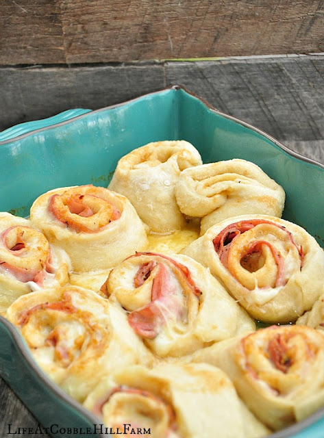 Hot Ham & Cheese Rolls | Life At Cobble Hill Farm