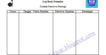 Buku Log (Log Book) Pramuka - Dokumen Sekolah Dasar