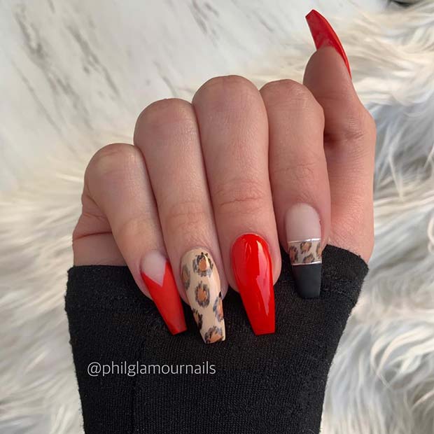 10 Pretty Ways to Wear Red Nails 2019