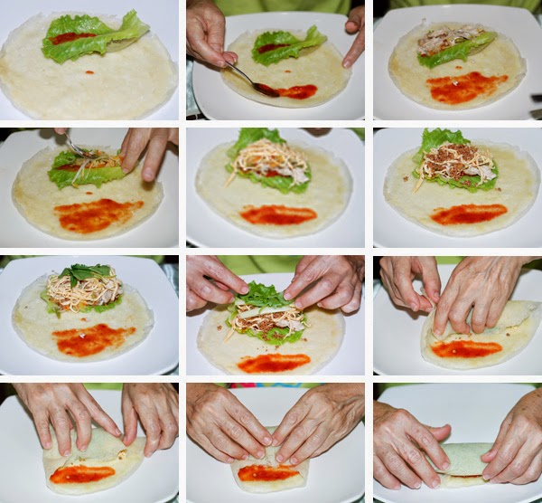 Vegetarian spring rolls popiah recipe