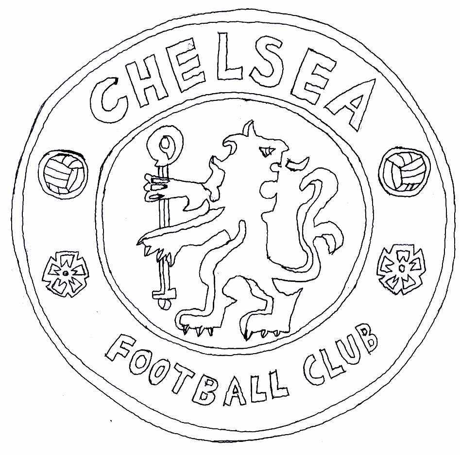 Luke K reflections : drawings of football club and uefa logos