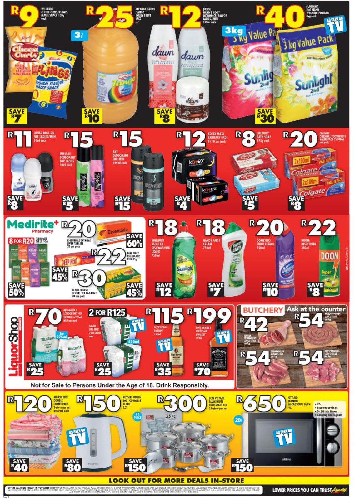 KZN Shoprite Big Red Friday 15 November 2019