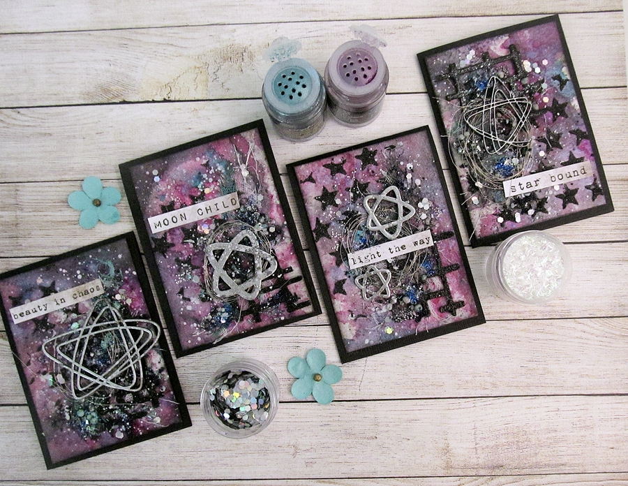 Kalalayaa's Art Stuido: Galaxy theme ATC cards