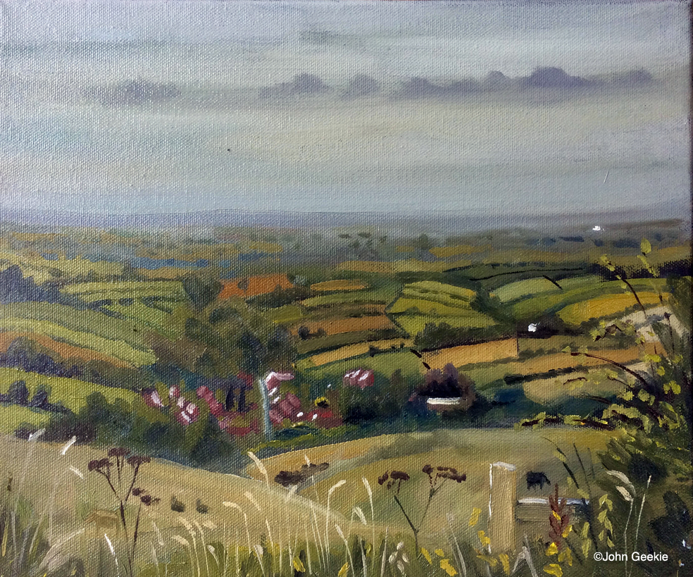 John Geekie Art: Above Leavening, edge of the Yorkshire Wolds.