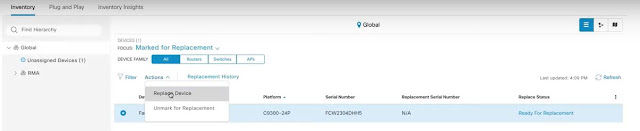 Cisco DNA Center : RMA Workflow - The Network DNA