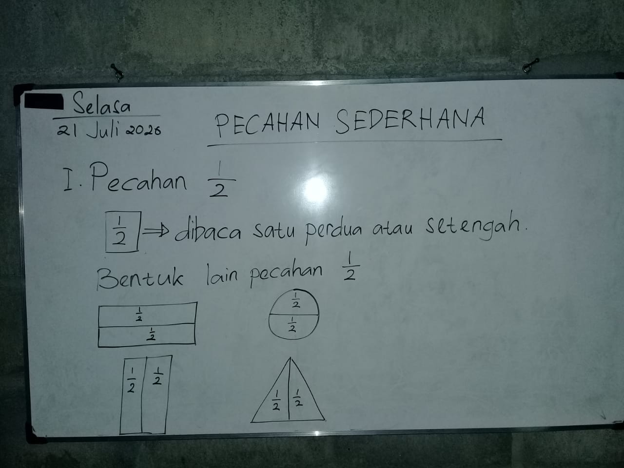 SOAL-SOAL SDLB: Soal Daring: Pecahan Matematika | SLB