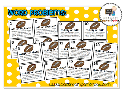 Classroom Freebies Too: Super Bowl-Themed Game!