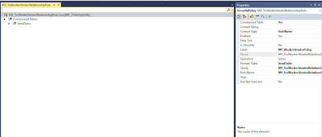 Microsoft Dynamics Ax D365ax7 How To Implement Security Policy Context Type Role Name 0136
