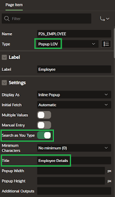 Displaying Multiple Columns in Oracle APEX Popup LOV