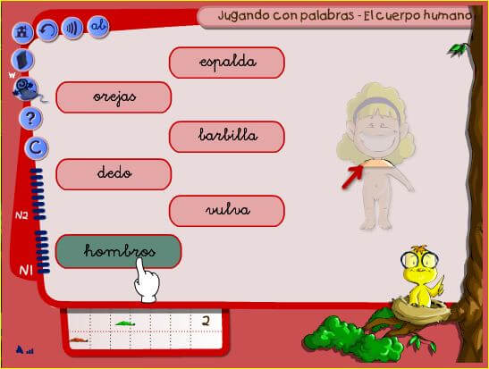Jugando y aprendiendo juntos: Jugando con las palabras: el cuerpo humano