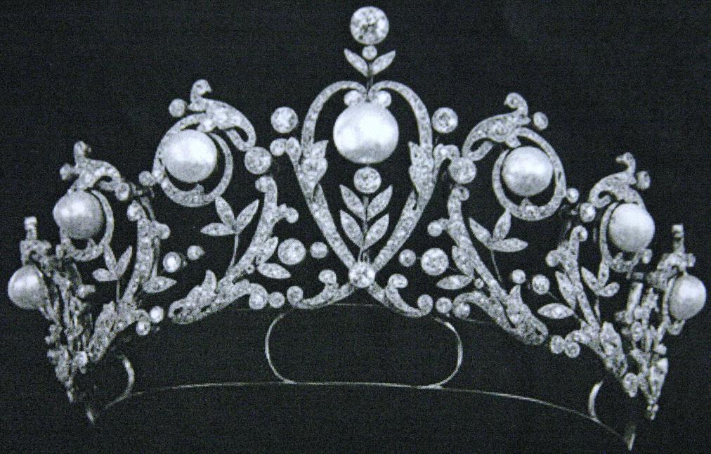 Marie Poutine's Jewels & Royals: Pearl and Diamond Diadems