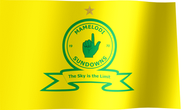 Mamelodi Sundowns FC Fan Flag (GIF) - All Waving Flags