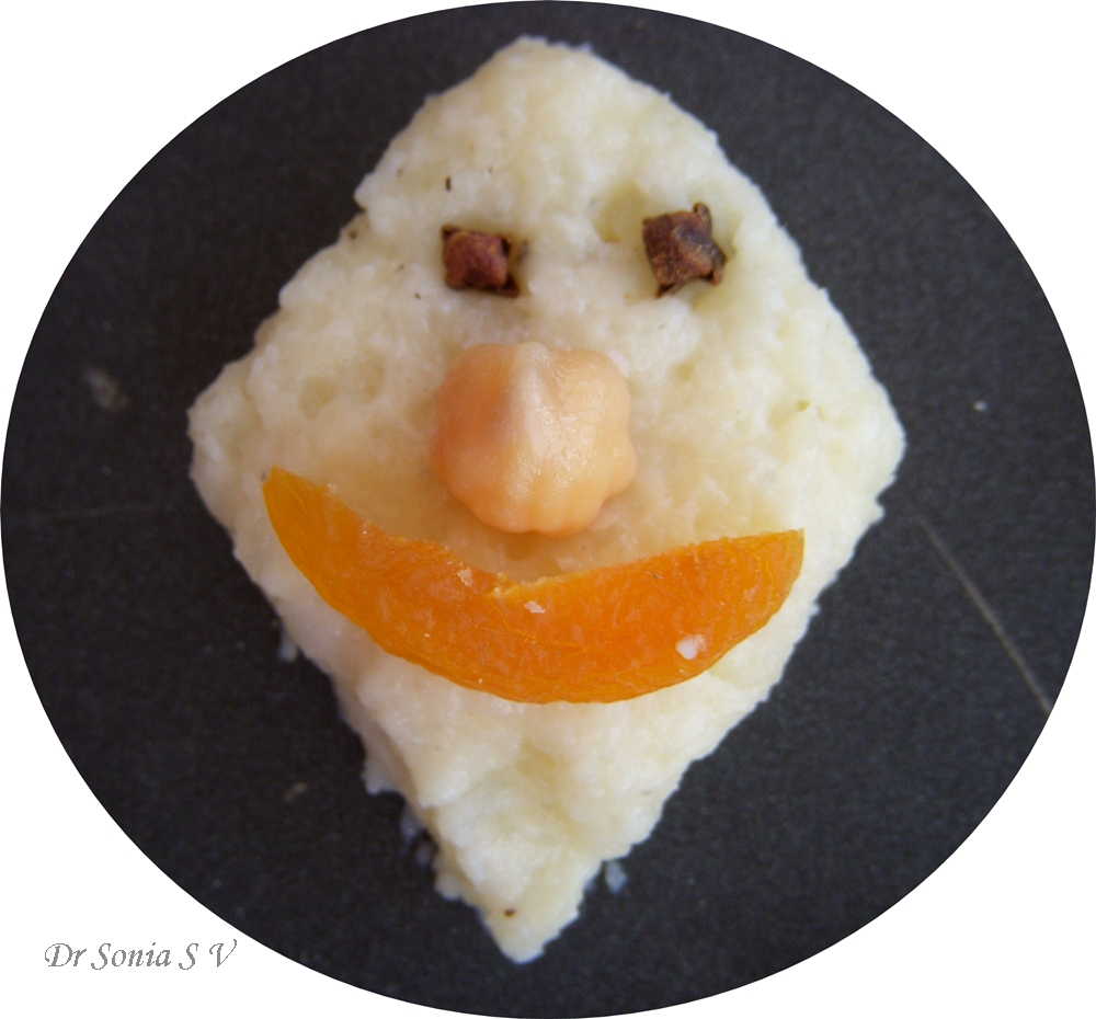 Cards ,Crafts ,Kids Projects: Edible Craft- Mashed Potato