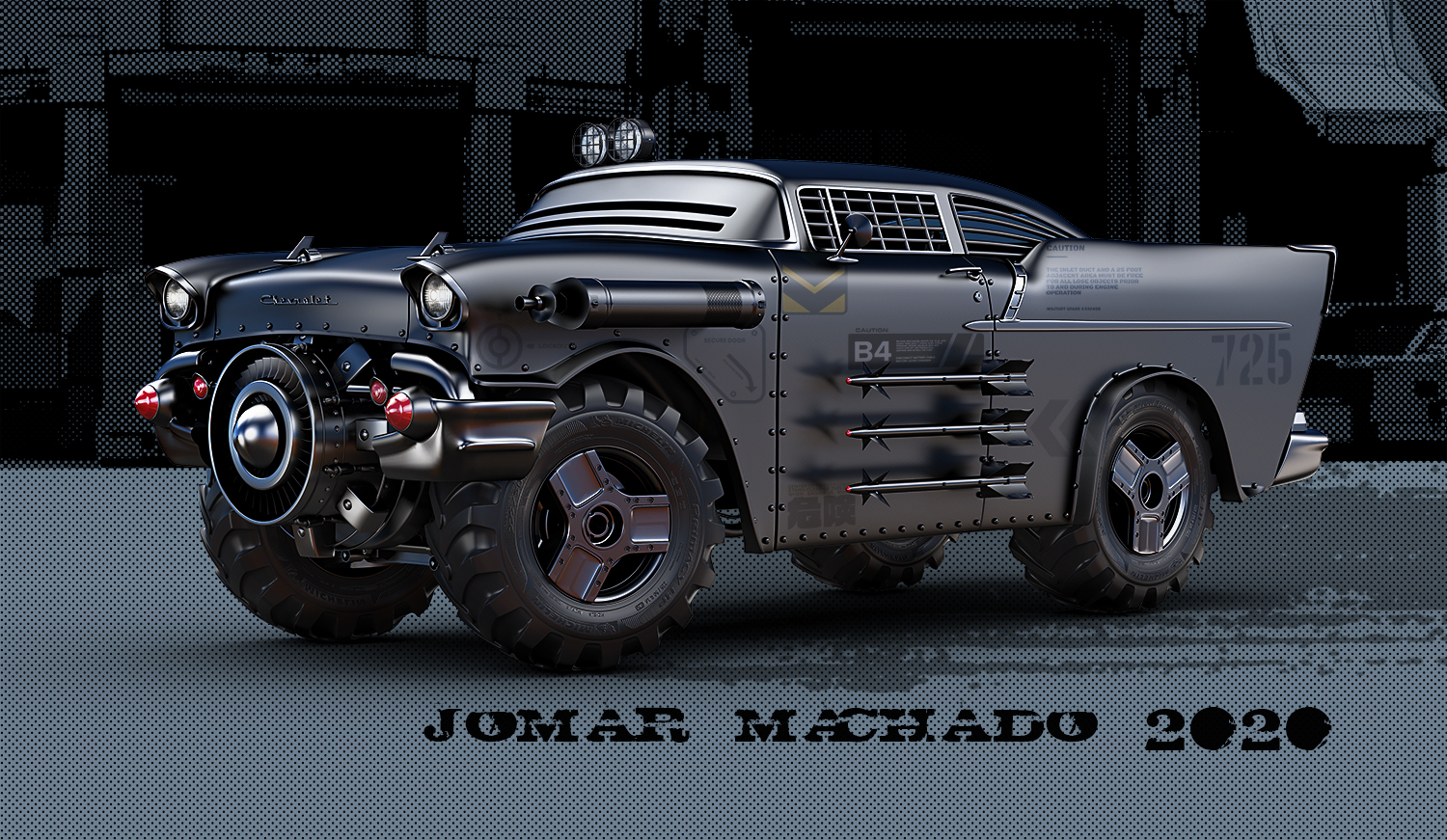 MY WORKS: The Chevy57, pos-apocalyptic styles...