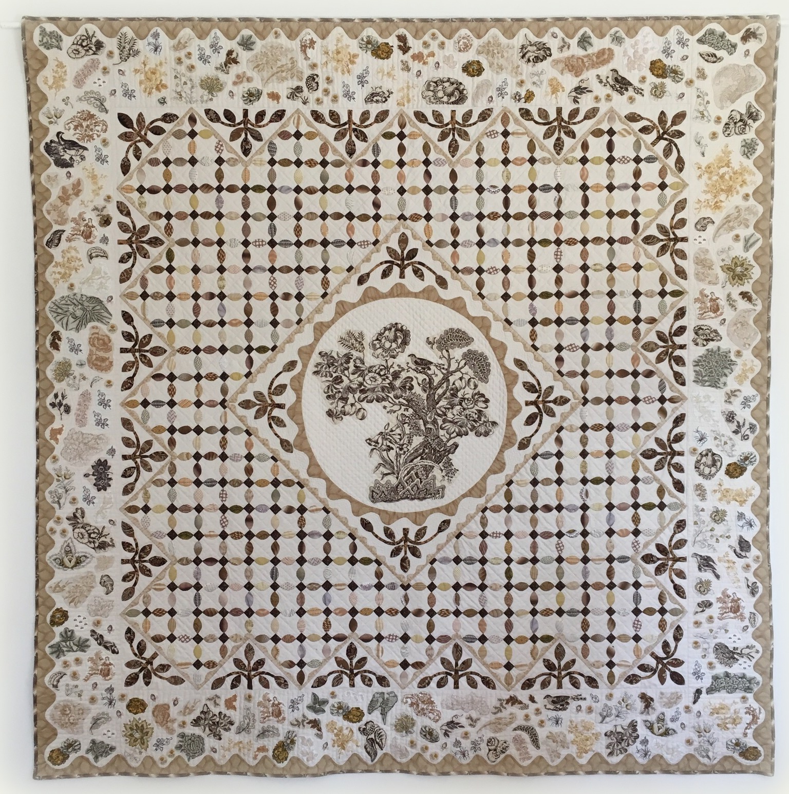 Every Stitch: Wheat and Woods quilt finished