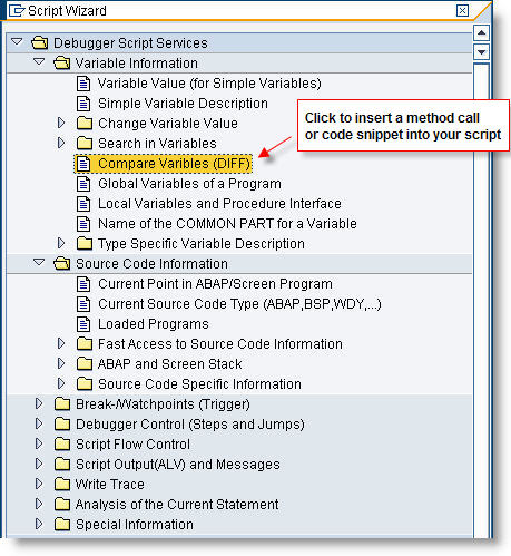 SAP ABAP Central: ABAP Debugger Scripting: Advanced