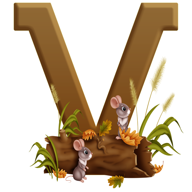 Sussurro de Amor: Alfabeto Decorativo Ratinhos