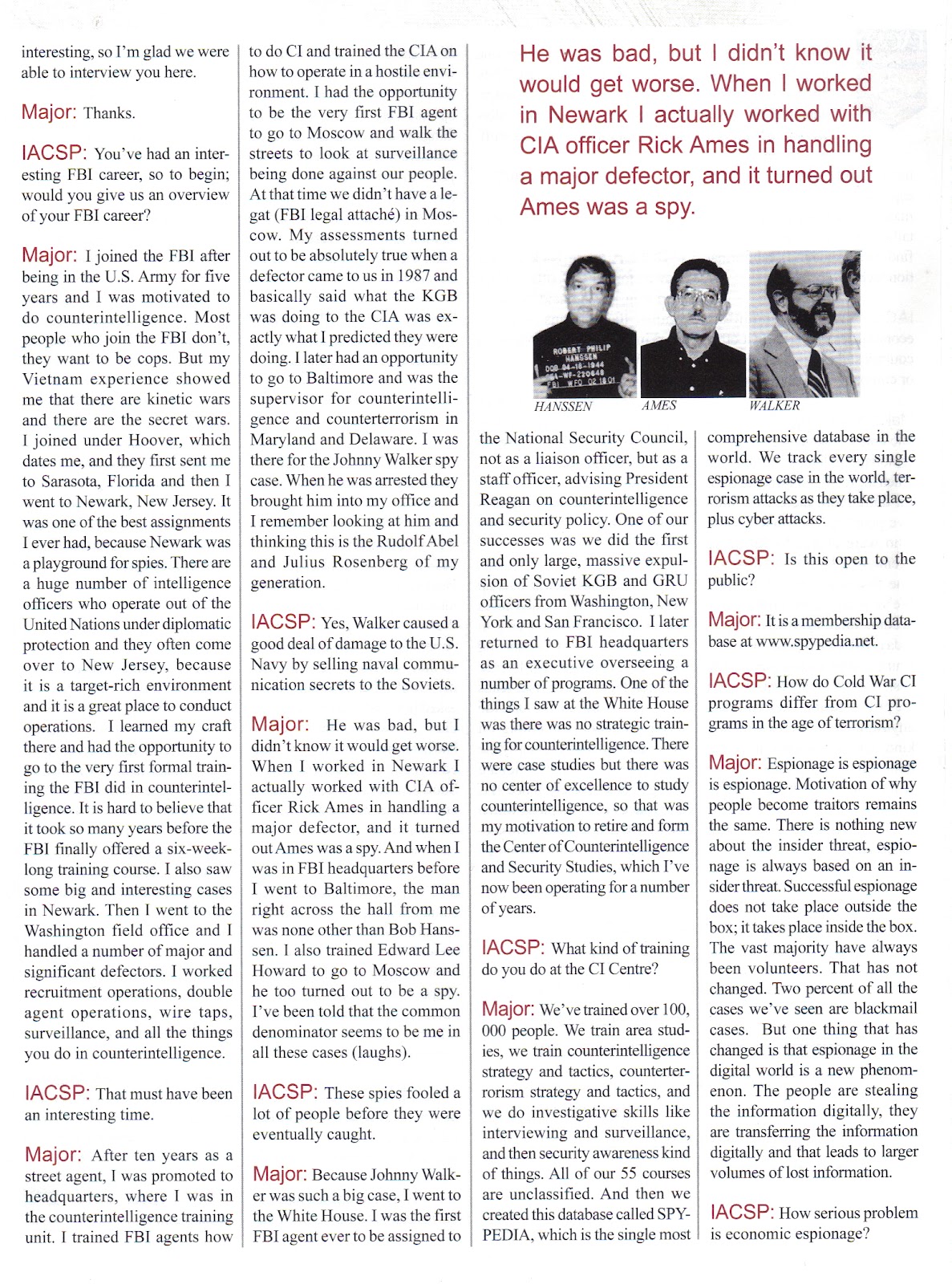 Paul Davis On Crime: My Q & A With David G. Major, Former FBI ...