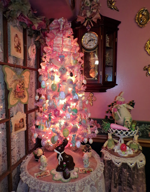 DEBBIE-DABBLE BLOG: Pink Easter Tree in the Dining Room, 2020