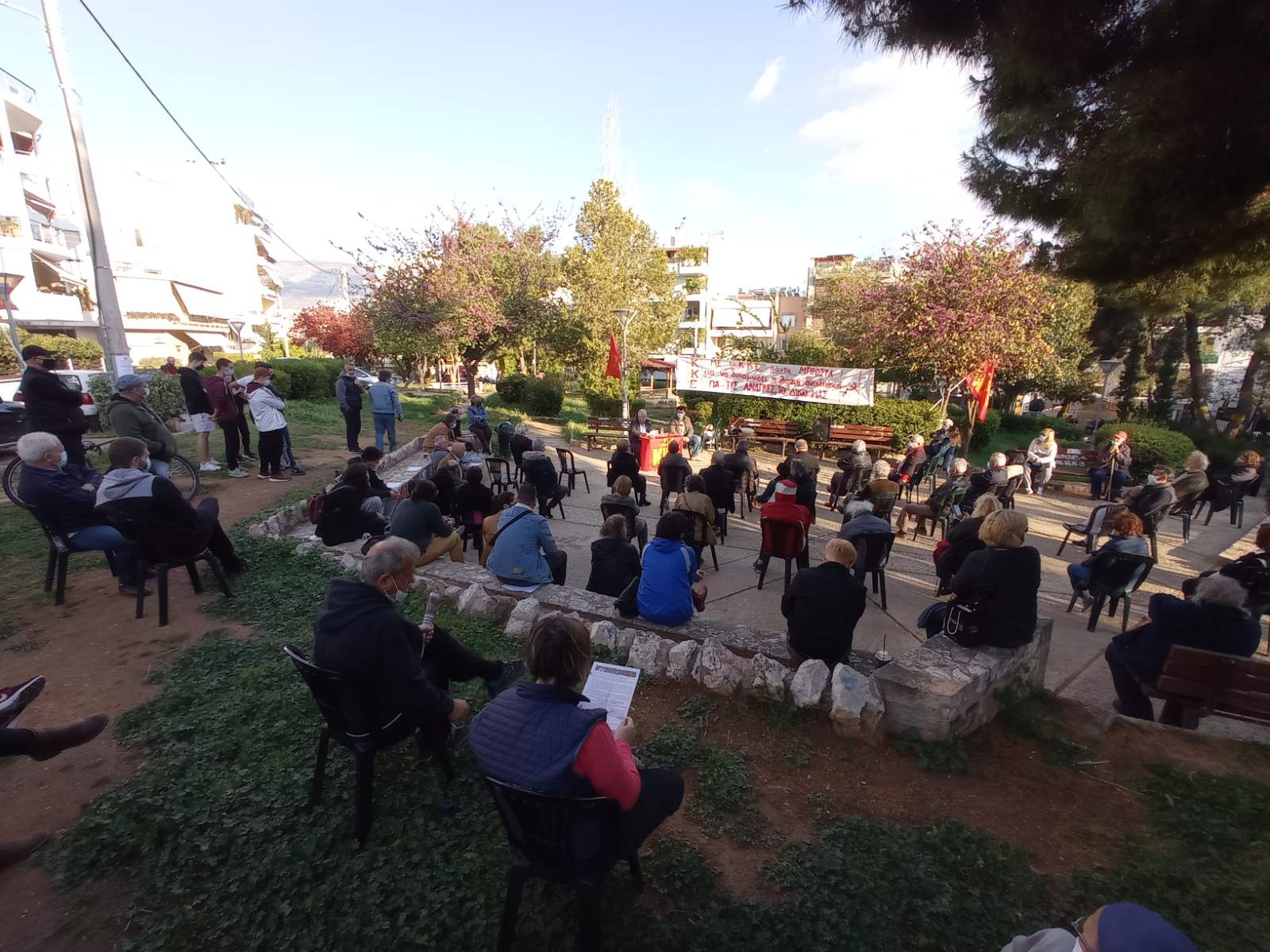 ΛΑΙΚΗ ΣΥΣΠΕΙΡΩΣΗ ΝΕΑΣ ΣΜΥΡΝΗΣ: ΣΥΓΚΕΝΤΡΩΣΗ ΚΚΕ ΣΤΗ Ν. ΣΜΥΡΝΗ