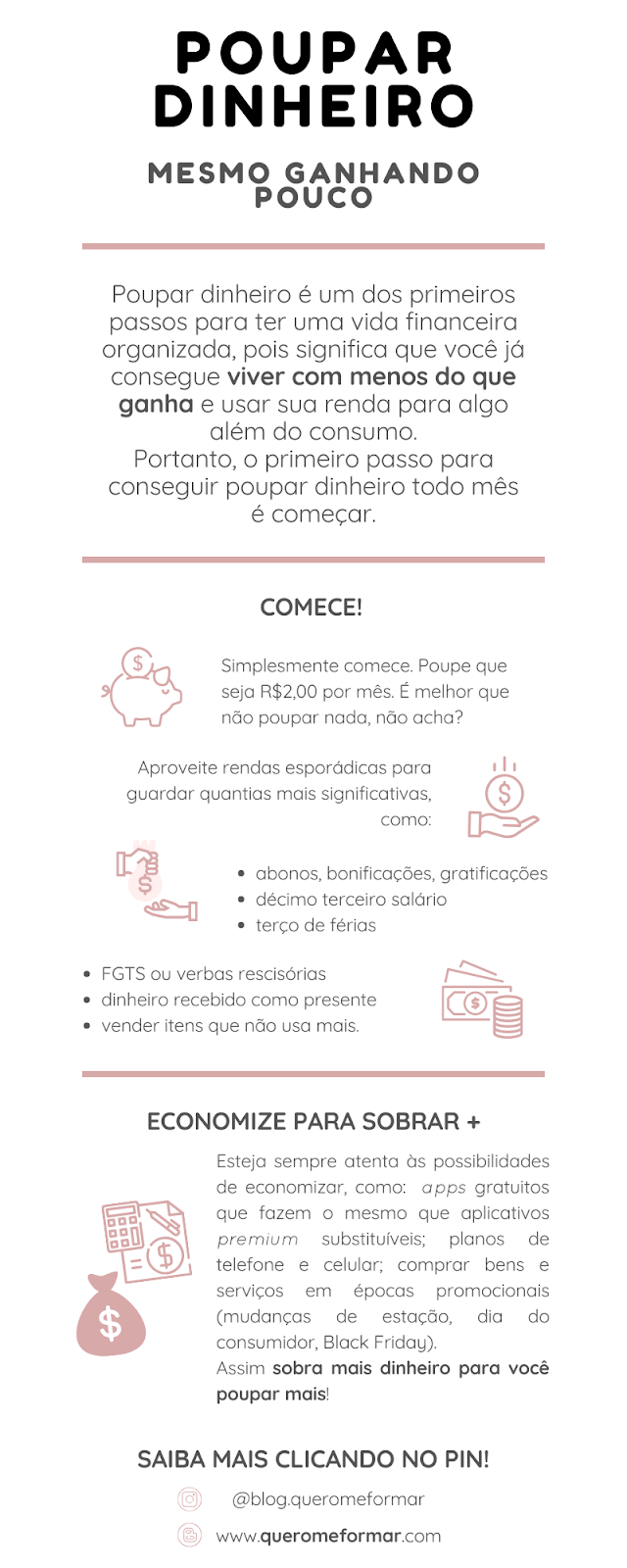 Blog Quero Me Formar — Organização And Finanças Como Guardar Dinheiro