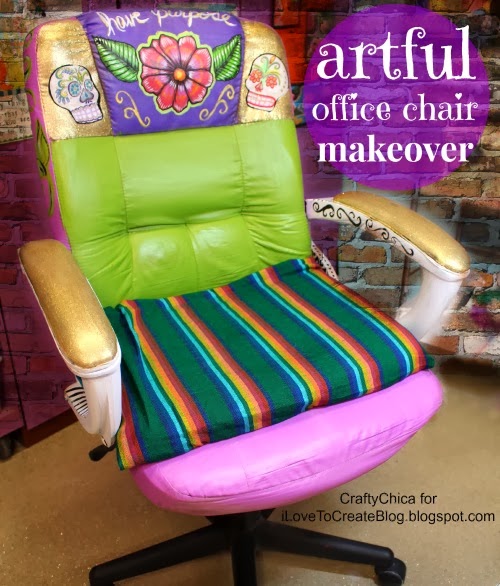 iLoveToCreate Blog: Artful Office Chair Makeover