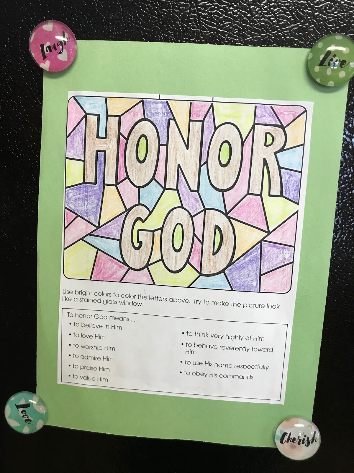 Teaching Children To Honor God