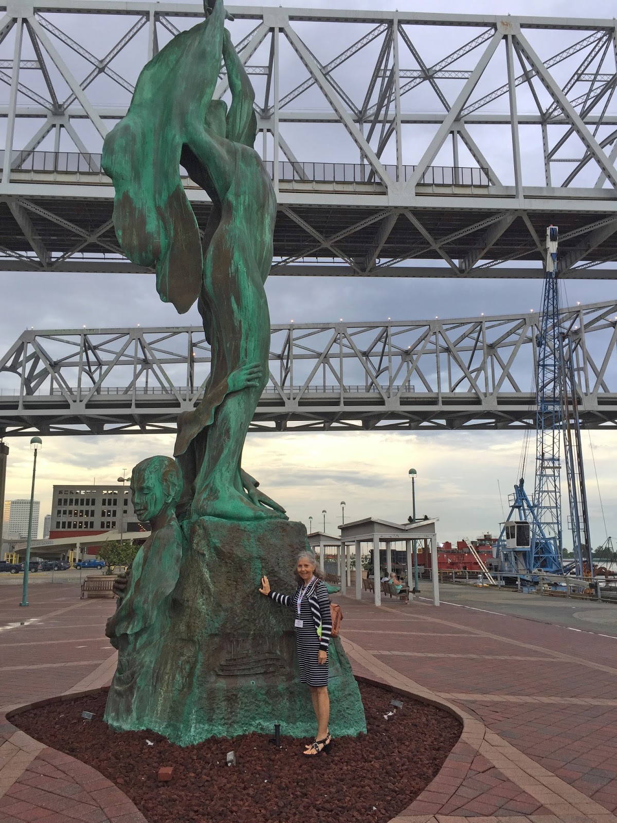 MARIETTE'S BACK TO BASICS: Mother River Statue in New Orleans, Louisiana