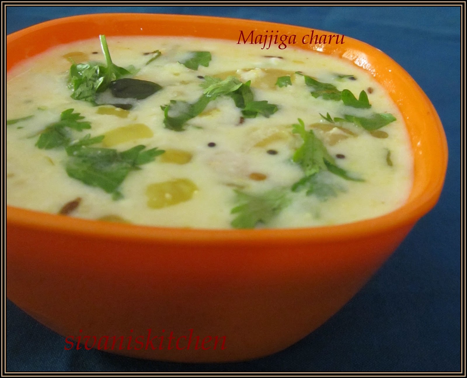 Sivani's Kitchen: Majjiga Charu / Butter Milk Stew