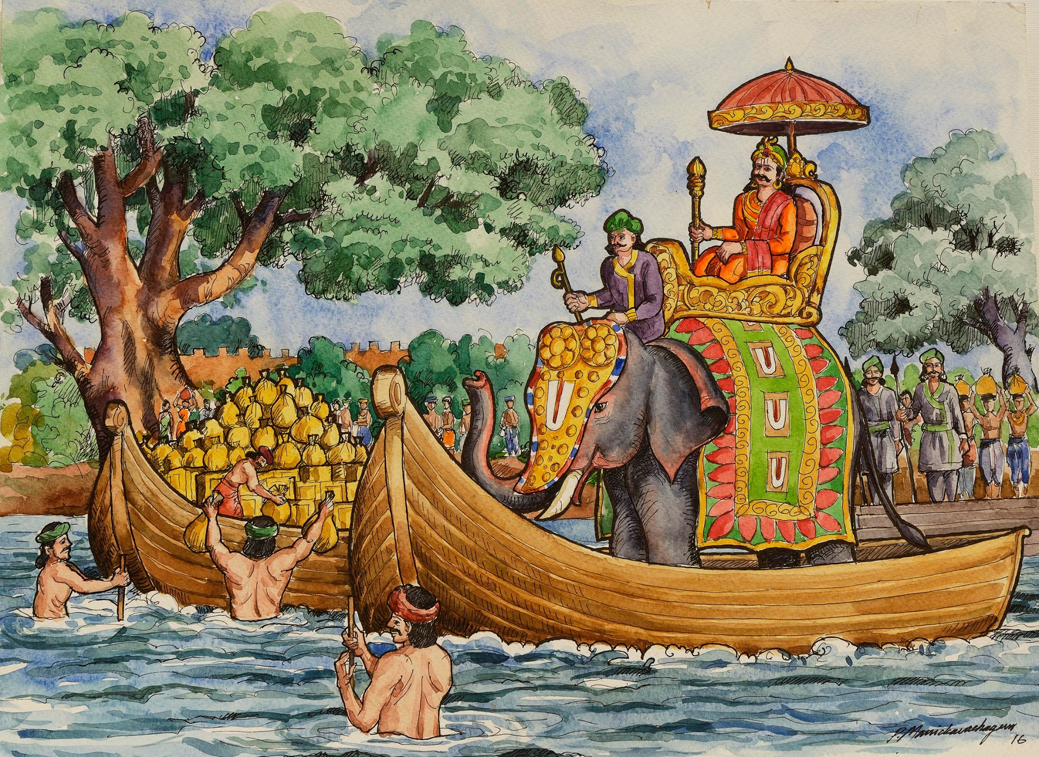 Pandyan dynasty as Great Hindu warrior maharaja of Hindustan( Bharatvarsh )